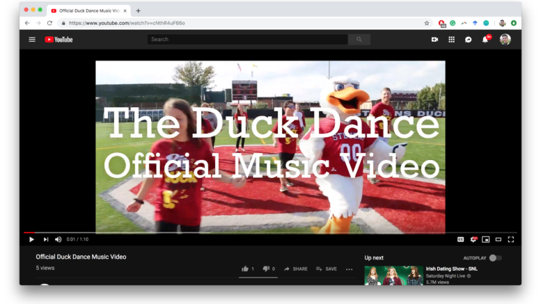 Duck Dance music video released | The Stute